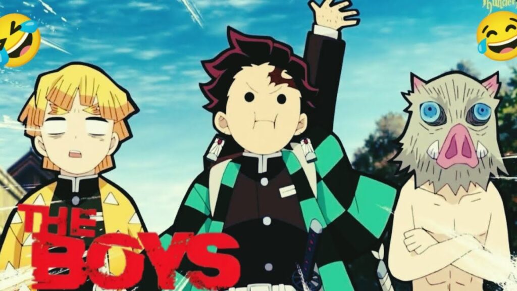 Tanjiro Zenitsu Inosuke funny Scenes 😅 | Demon Slayer funny moments in ...